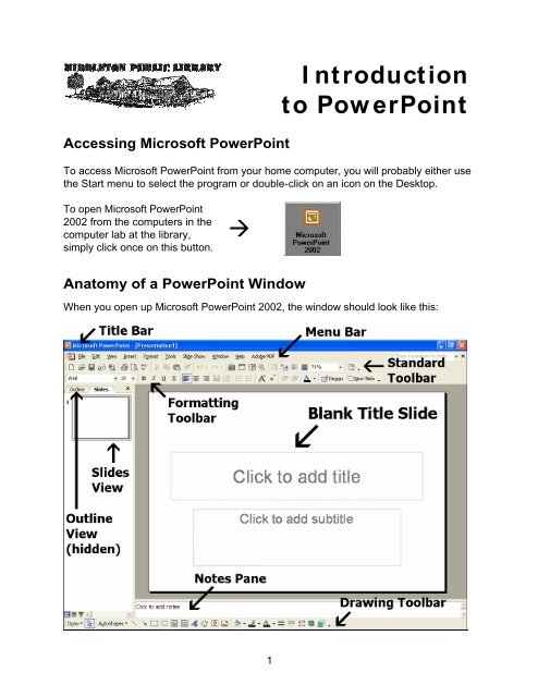 Introduction to PowerPoint