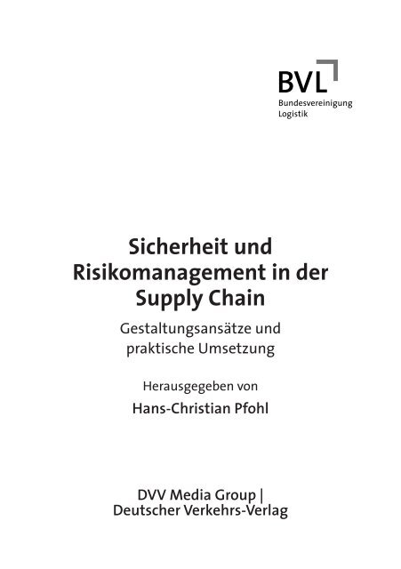 Sicherheit und Risikomanagement in der Supply Chain