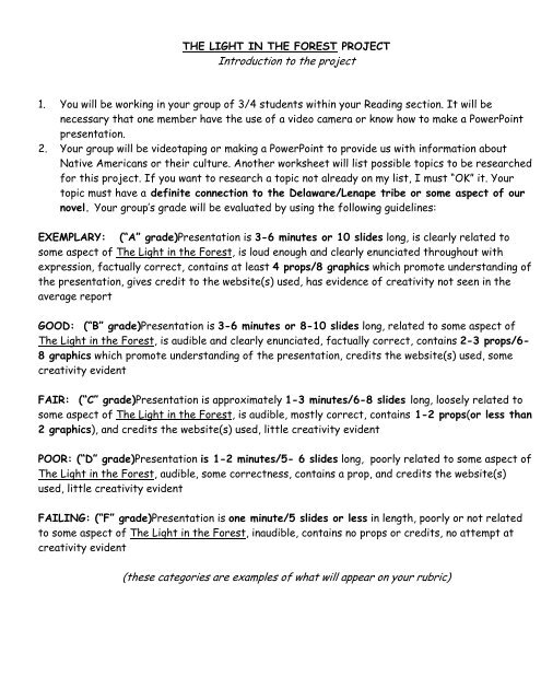 Introduction To The Project these Categories Are Examples Of What 
