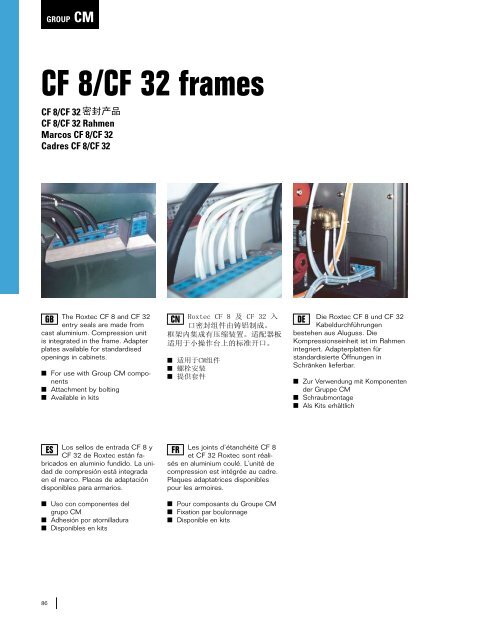 CF 8/CF 32 frames