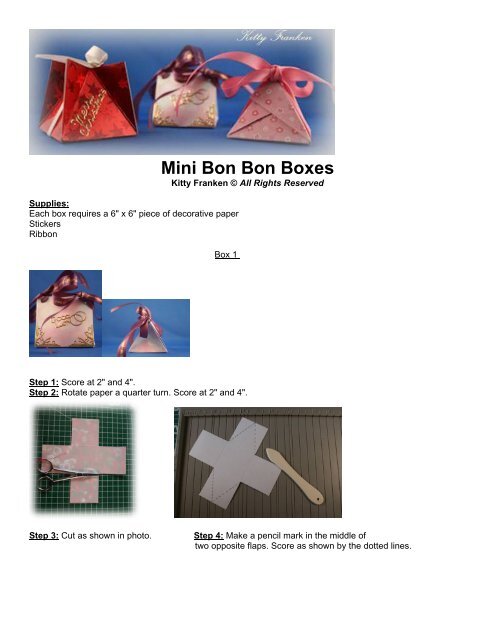 Mini Bon Bon Boxes - Scor-Pal!