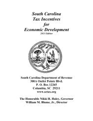 SC Revenue Ruling #08-2 - the South Carolina Department of ...