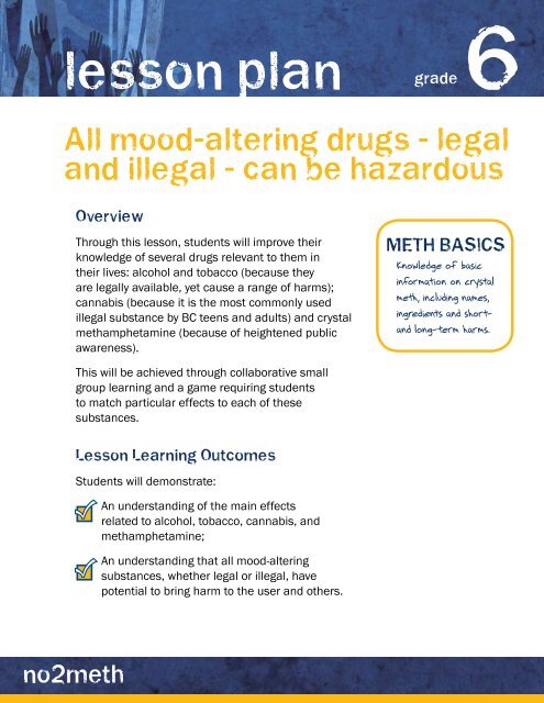 Grade 6 No to Meth Lesson Plan - School District 67