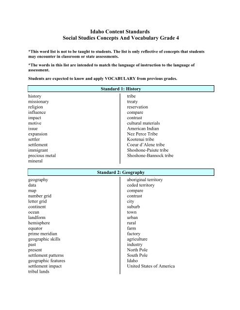 Logo Social Studies Vocabulary