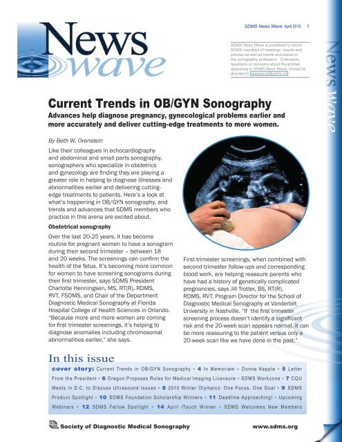 Current Trends In Ob Gyn Sonography Society Of Diagnostic
