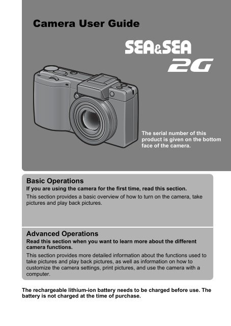 SEA& DX-2G MANUAL - Sea & Sea
