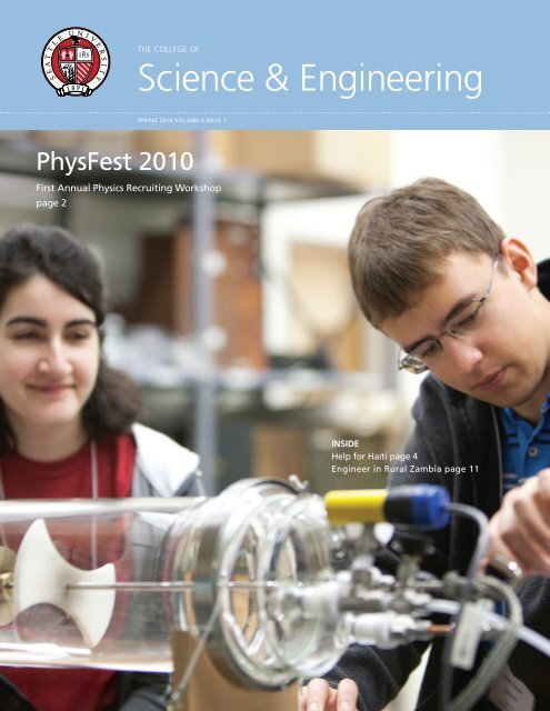 2010 Spring - Science & Engineering Newsletter - Seattle University