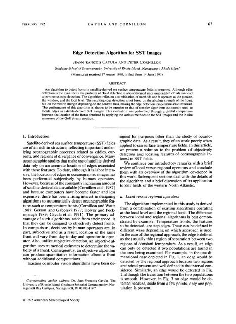 Edge Detection Algorithm for SST Images - Seaturtle.org