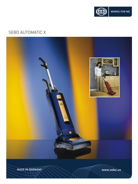 SEBO AUTOMATIC X - Vacuum Cleaners - SEBO Vacuums