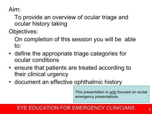 These presentations have