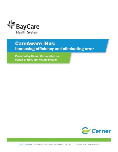 CareAware iBus: - Cerner Corporation