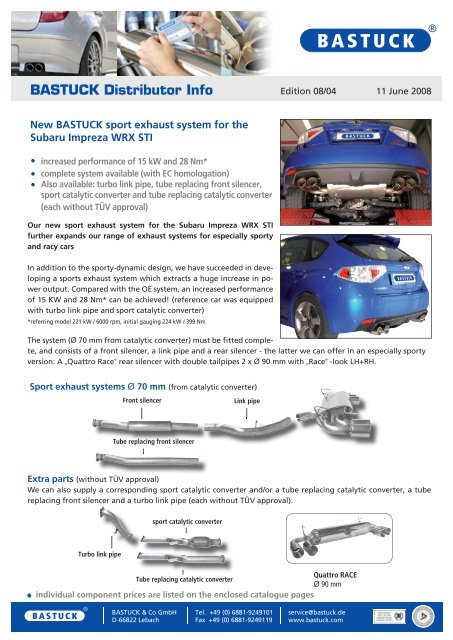 BASTUCK Distributor Info - PEAN Sweden AB