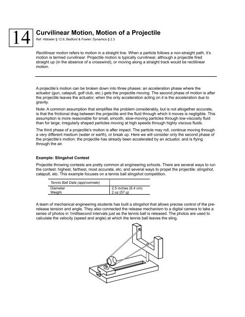 Curvilinear Motion Examples