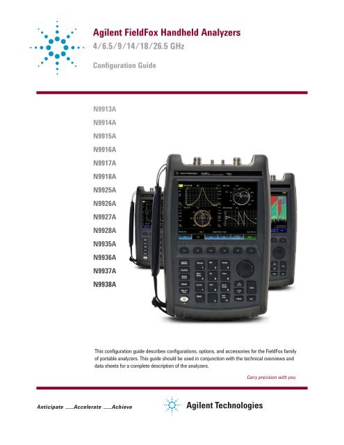 FieldFox Handheld Analyzers, Configuration Guide - Agilent ...