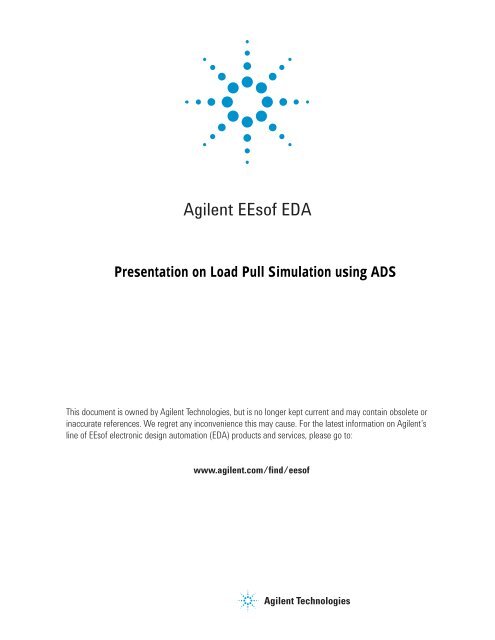 Presentation on Load Pull Simulation using ADS - Agilent ...