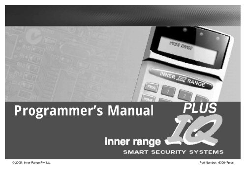 IQ Plus Programming Manual V3.604