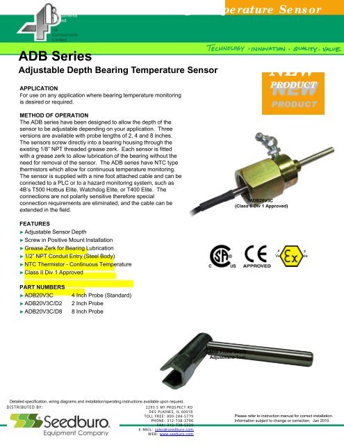 ADB Bearing Temperature Sensor