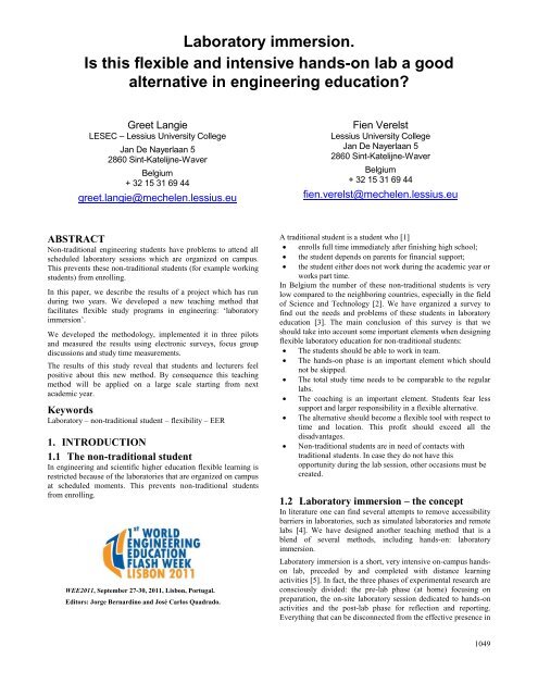 Proceedings Template - WORD - SEFI