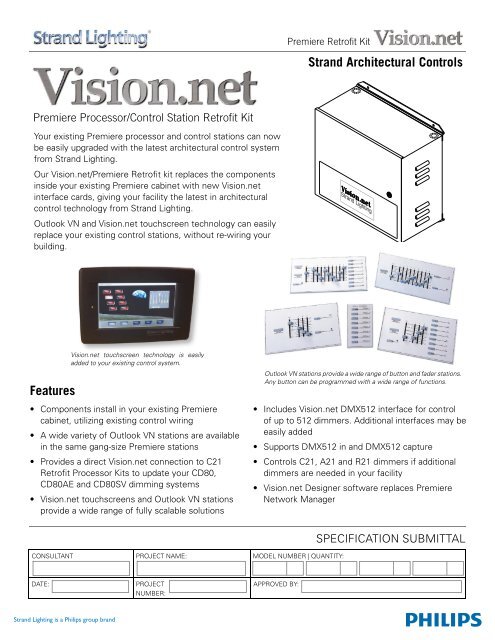 Features Strand Architectural Controls Selecon