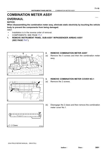 COMBINATION METER ASSY - Techno-fandom.org
