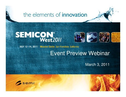 to download a pdf of the presentation - SEMICON West