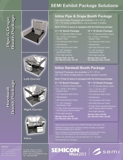 SEMI Exhibit Package Solutions - SEMICON West