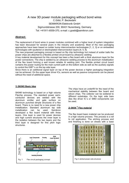 A new 3D power module packaging without bond wires - Semikron