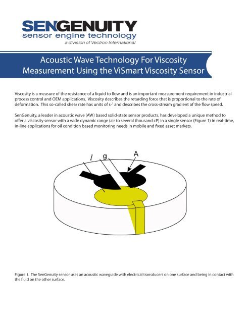 Acoustic Wave Technology For Viscosity Measurement ... - SenGenuity