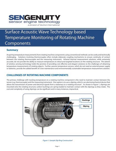 Surface Acoustic Wave Technology based ... - SenGenuity