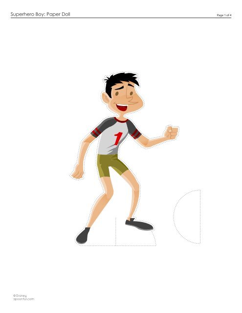 Superhero Boy: Paper Doll - Spoonful