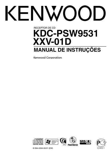 kdc-psw9531 xxv-01d manual de instruÃ§Ãµes - Kenwood
