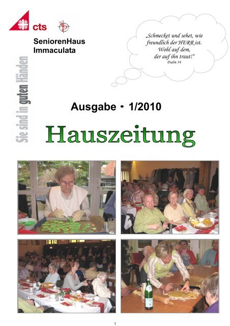 Gemeinsam im selben Boot - SeniorenHaus Immaculata