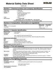 Material Safety Data Sheet - Southeastern Paper Group