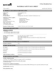 MATERIAL SAFETY DATA SHEET - Southeastern Paper Group