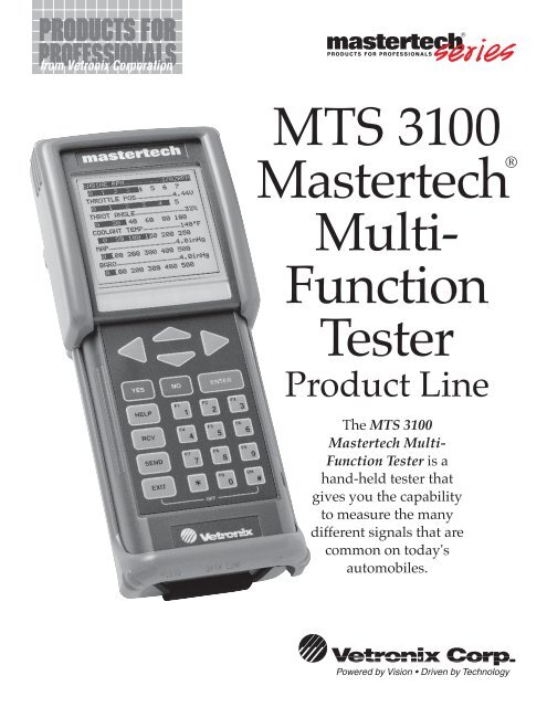 MTS 3100 Mastertech Multi-Function Tester - Darell's Electric ...