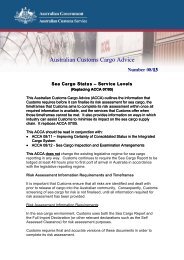 Import Declaration (N10) – Post - Australian Customs Service