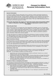 AUSTRALIAN CUSTOMS NOTICE - Australian Customs Service