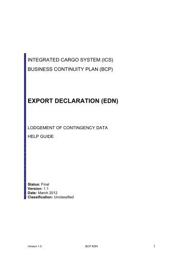 SHIPPER'S EXPORT DECLARATION