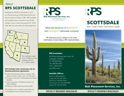 RPS Scottsdale - Office Brochure - Risk Placement Services, Inc.