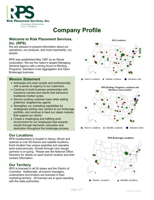 Welcome to Risk Placement Services, Inc