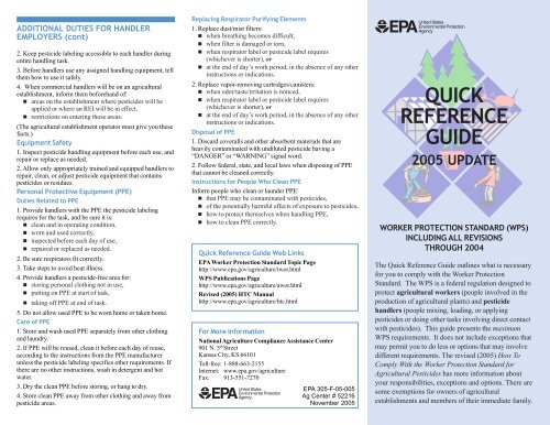 Quick Reference Guide Tri-fold Brochure: Federal Version - Color