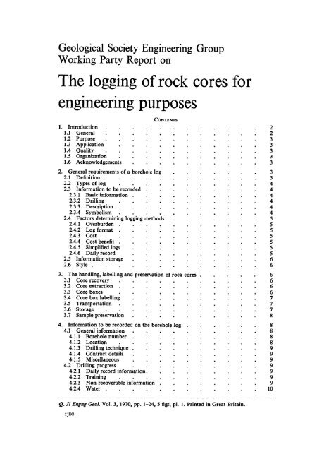 TOC (PDF) - Quarterly Journal of Engineering Geology ...