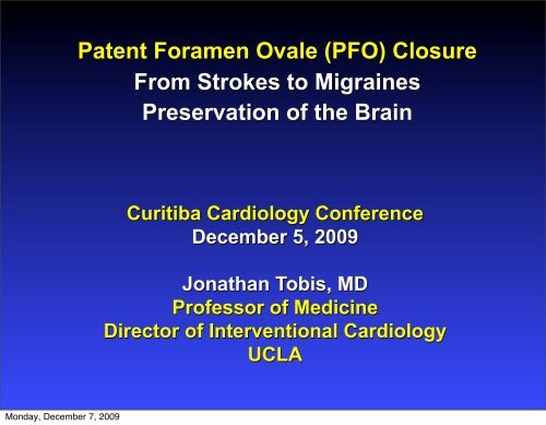 Patent Foramen Ovale (PFO) Closure From Strokes to Migraines ...