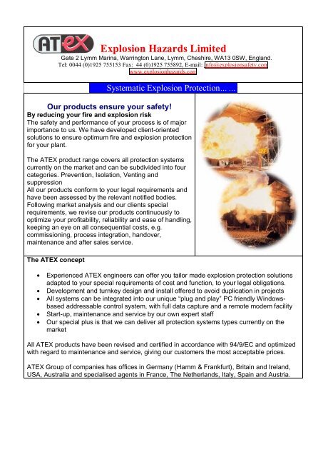 Explosion Safety Tools & Procedures