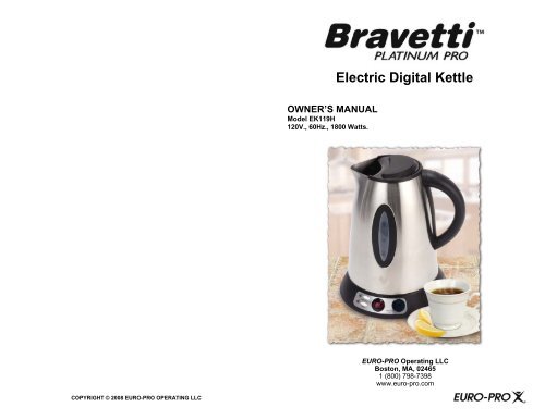 Electric Digital Kettle - Shark