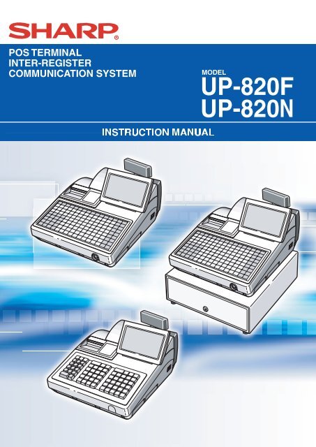 UP-820F/N Operation-Manual GB - Sharp