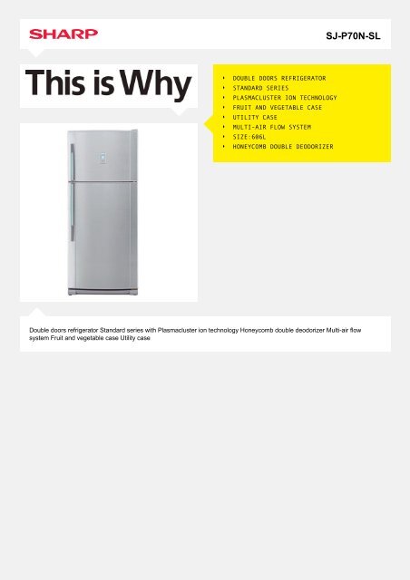 Datasheet SJP70NSL Middle East & Africa - Sharp