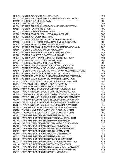 331193 HAZARD WARNING REF