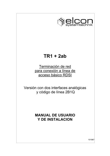 TR1 + 2ab - Elcon Systemtechnik