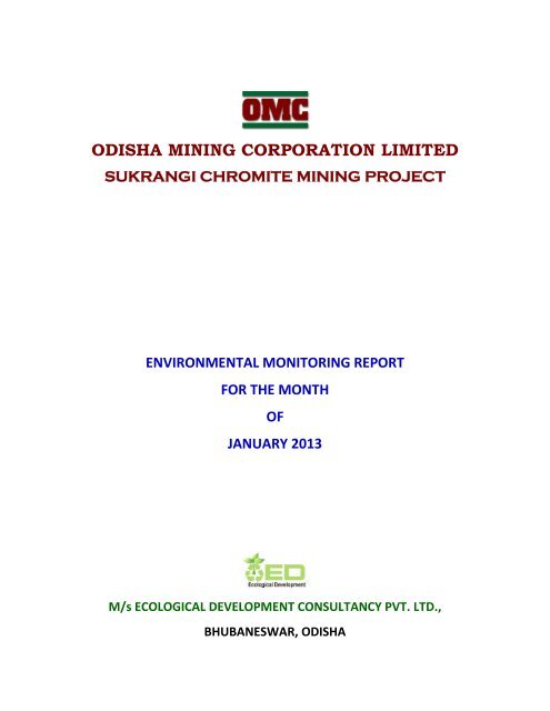 January 2013 - Orissa Mining Corporation